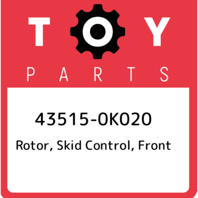 43515-0K020 Toyota Rotor, skid control, front 435150K020, New Genuine ...