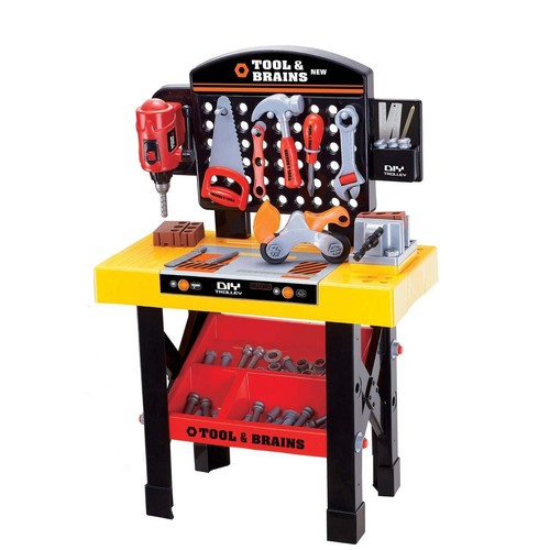 Children Tool Workbench Playset with Toy Tools Spanner Hammer Drill ...
