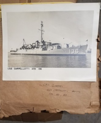 WWII Navy High Speed Transport Ship Photo 11x14" APD-136 USS ...
