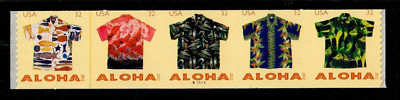 Scott 4597-4601 32¢ Aloha Shirts P#S11111 MNH Free shipping in the USA ...
