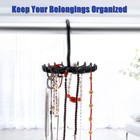 3X Neck Tie Rack 360° Adjustable Hanger Organizer Scarf Belt Hook ...