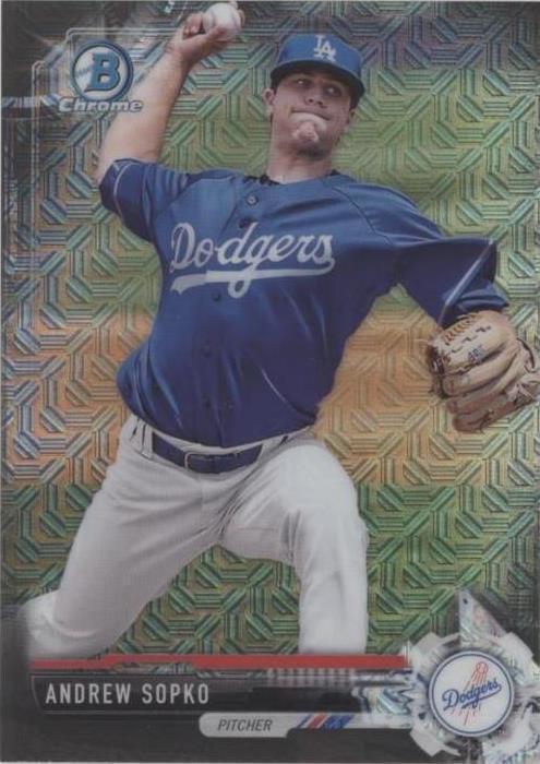2017 Bowman - Chrome Prospects Andrew Sopko #BCP83 Black Refractor /1 ...