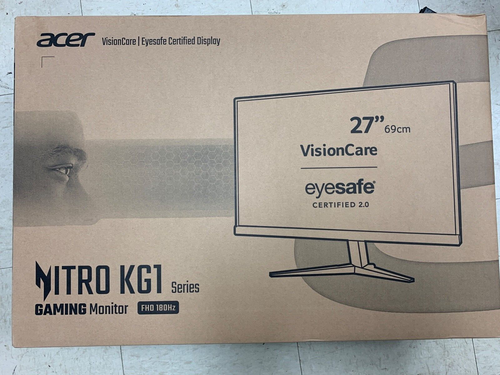 Acer Nitro KG271 27" 2560x1440 240Hz 0.5ms AMD Free Sync Gaming Monitor ...