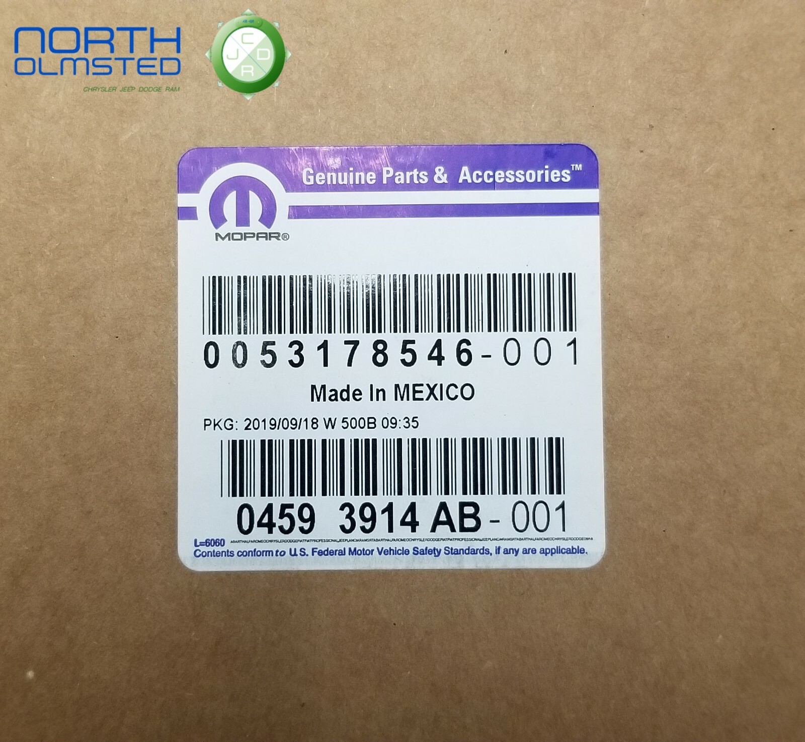 2011-2017 Jeep Compass Dodge Caliber Engine Air FIlter NEW Mopar OEM ...