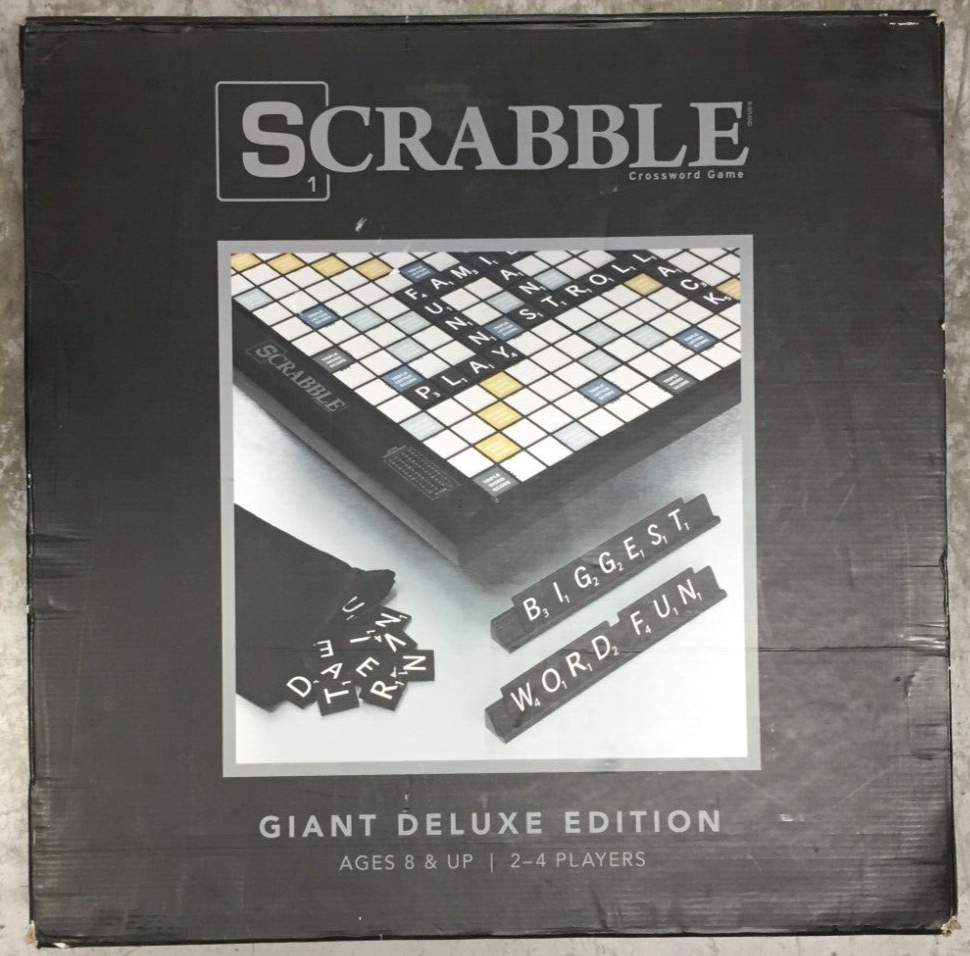 Winning Solutions Scrabble Deluxe Wooden Edition with Rotating Game ...