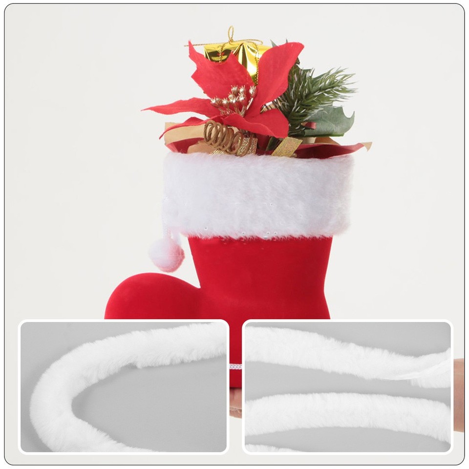 Cappello di Natale in pelliccia sintetica Decorazioni fai-da-te ...