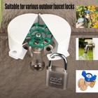 Outdoor Faucet Lock,Water Spigot Lock, Metallic(with Padlock) Suitable ...