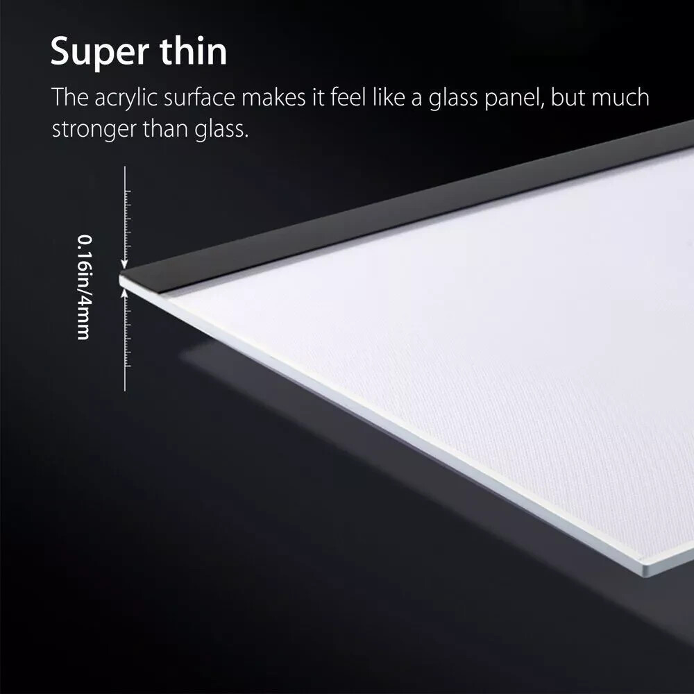 A4 LED Drawing Tracing Table Display Light Box Pad Artist Stencil Board ...