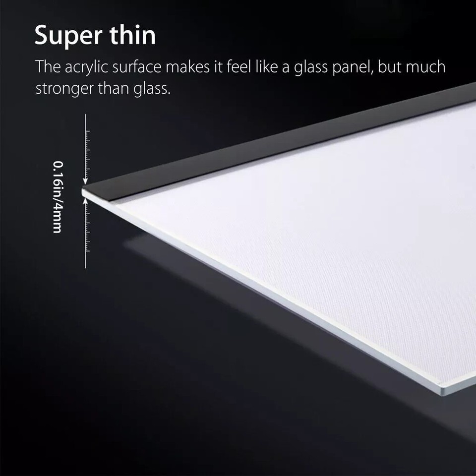 A4 LED Drawing Tracing Table Display Light Box Pad Artist Stencil Board ...