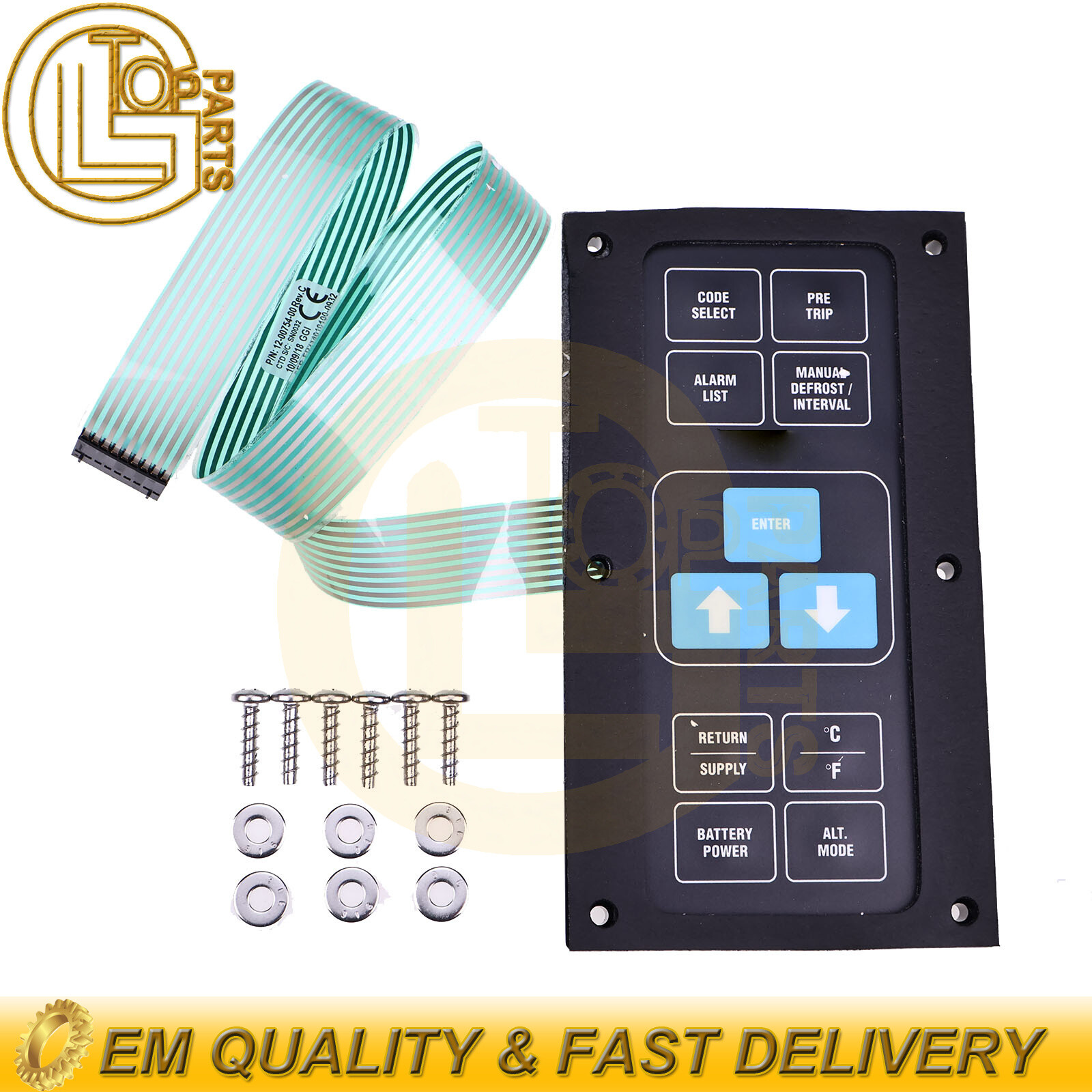 Keypad Assembly 79-66669-04 for Reefer Carrier Transicold ThinLINE ...