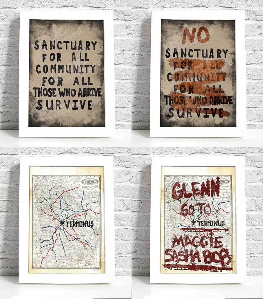 Walking Dead Terminus Sign
