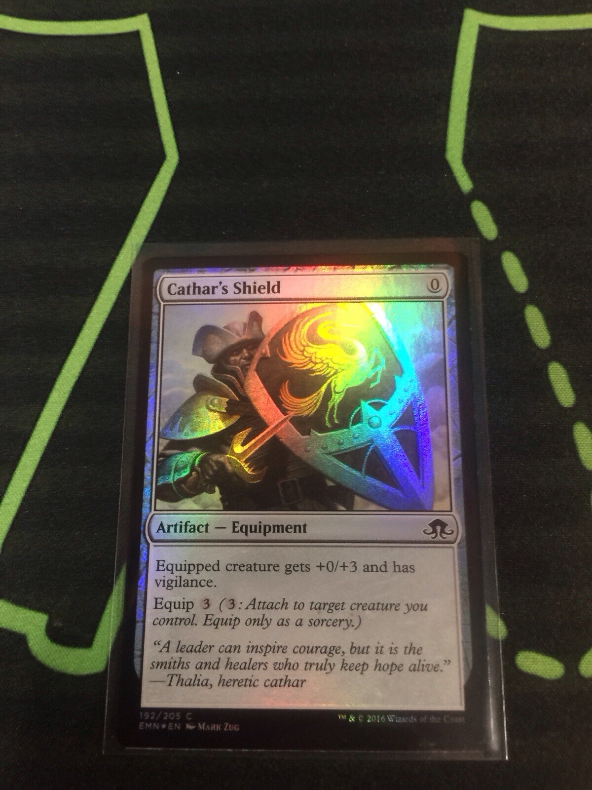 MTG Magic The Gathering Cathar’s Shield Foil EMN Artifact Equipment ...