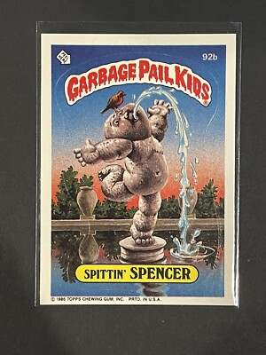 #92b Spittin' Spencer Puzzle GPK 1986 Topps Garbage Pail Kids Sticker ...