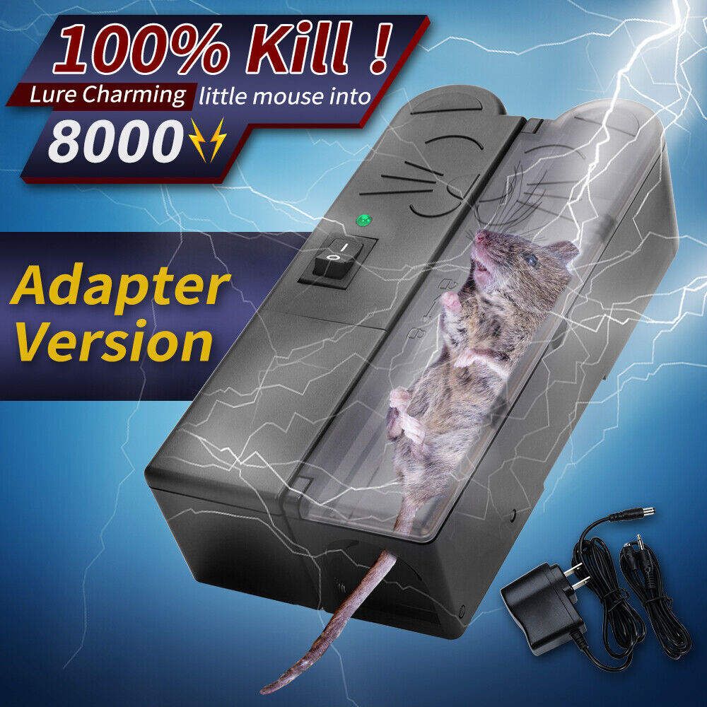 Large Electronic Rat Trap Mice Rodent Killer Mouse Pest Control Zapper ...