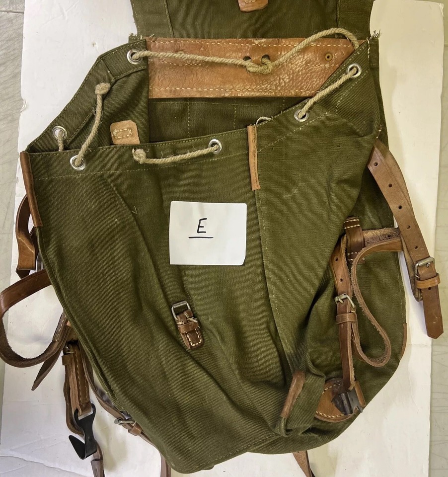 Romanian OD Rucksack Vintage Army Military Surplus Backpack 30L Olive ...