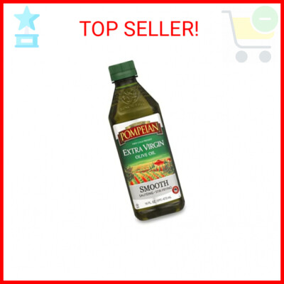 Pompeian Smooth Extra Virgin Olive Oil, First Cold Pressed, Mild and ...