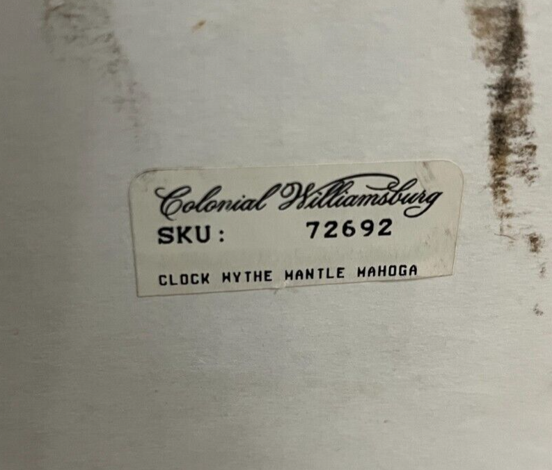 Franz Hermle Mantle Clock #130-070 German Movement Colonial ...