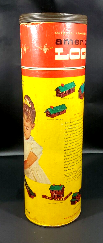 Vintage Halsam Original Hewn Square American Logs Set No. 835 Over 200 ...