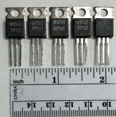 Lot of 5 New TIP120 NPN Power Darlington Transistors TO-220 Case | eBay