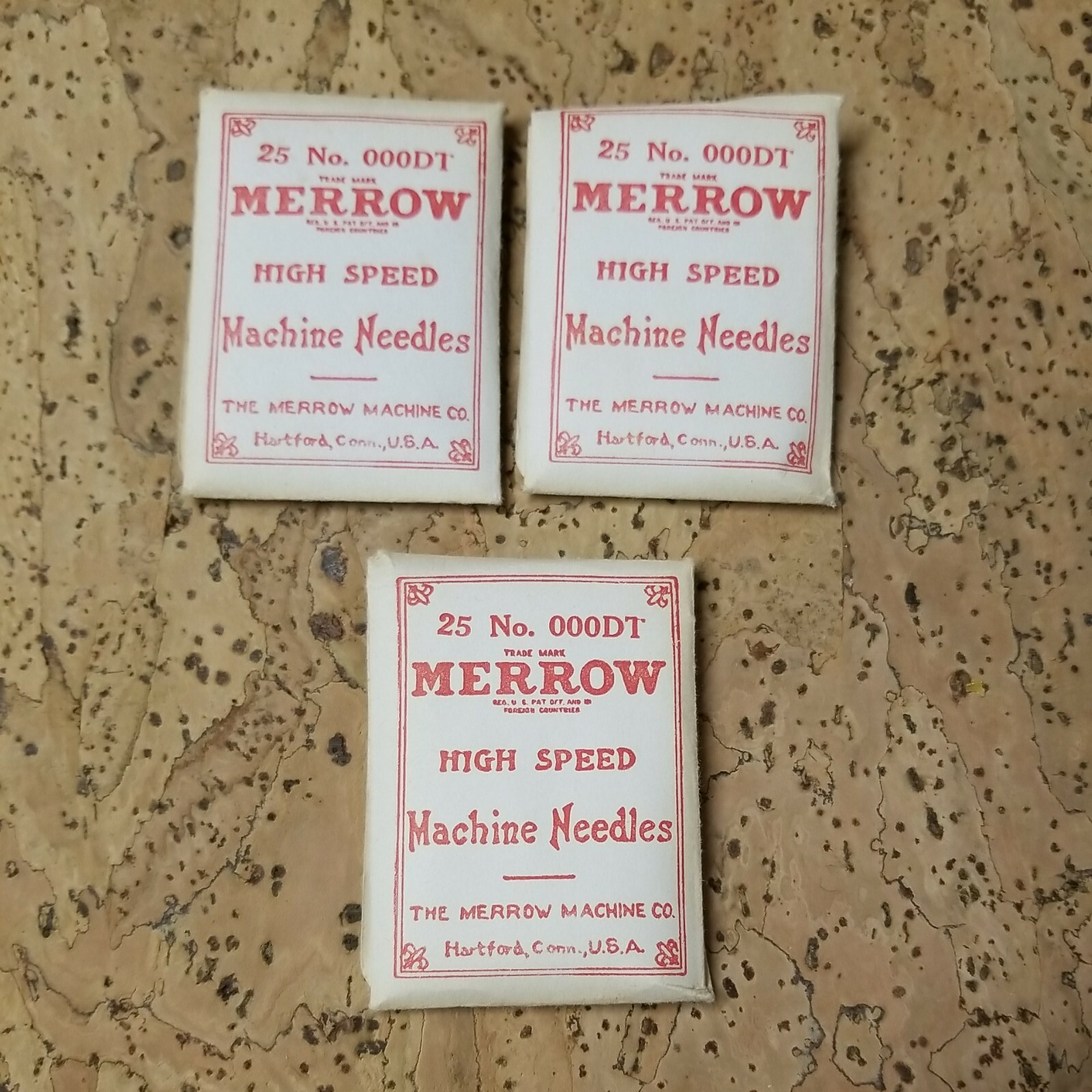 LOT of 75 MERROW No 000DT High Speed Sewing Machine Industrial Needles ...