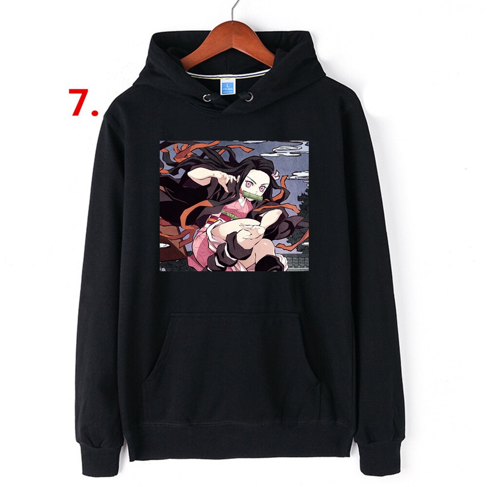 Mens Womens Kimetsu no Yaiba Demon Slayer Tanjirou Nezuko Hoodies Coat ...