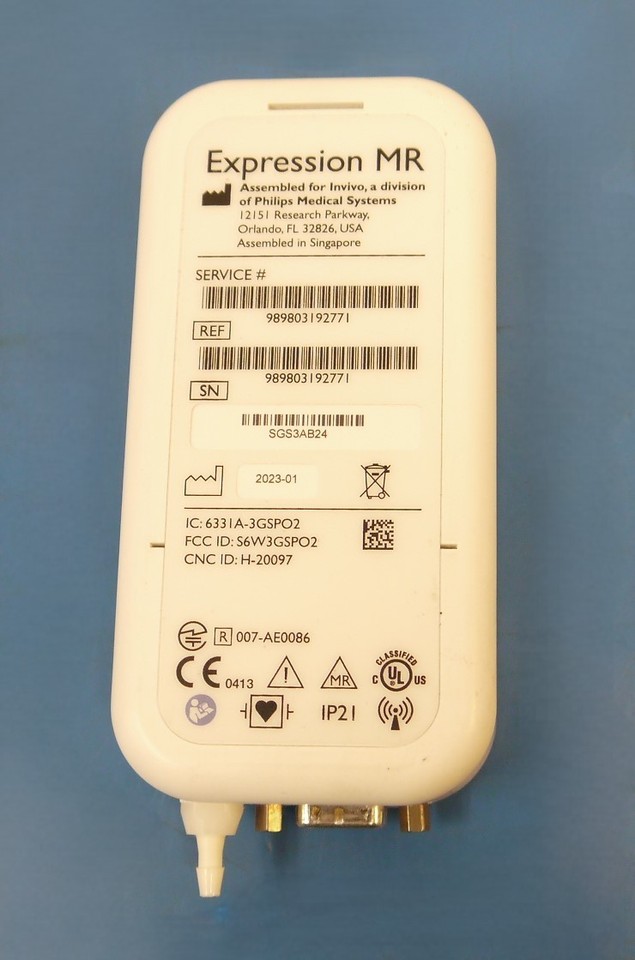 Philips Invivo 989803192771 Expression MR Wireless SpO₂ Patient Module ...
