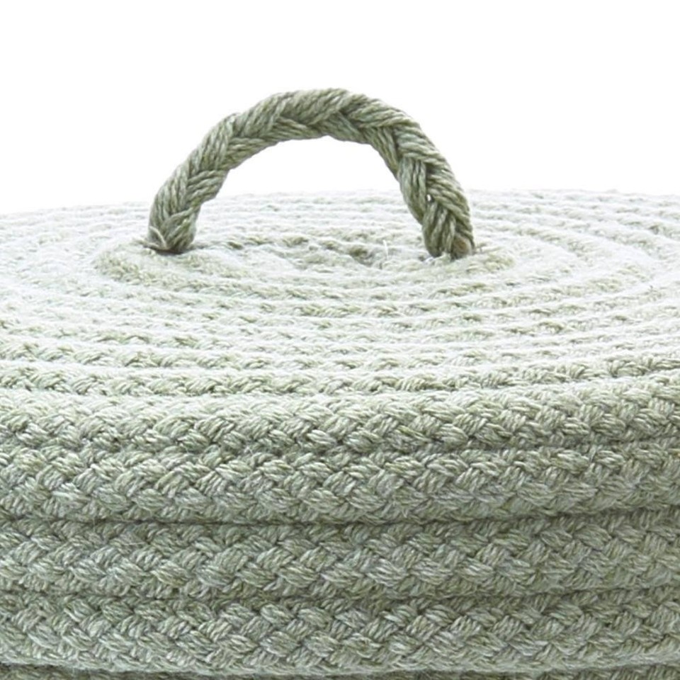 16 in. x 16 in. x 24 in. Moss Green Blended Wool Hamper | eBay