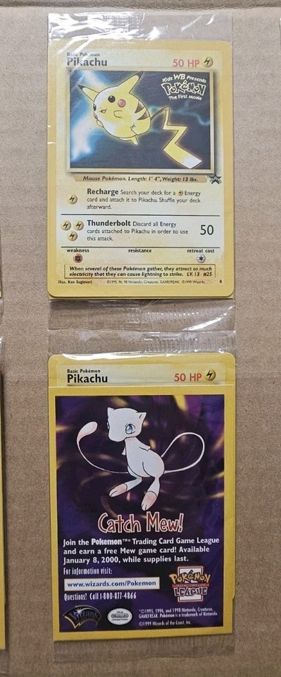 New Seal Pokemon Cards Lot Of 4 Kind Pokemon The First Movie 1999 Card ...