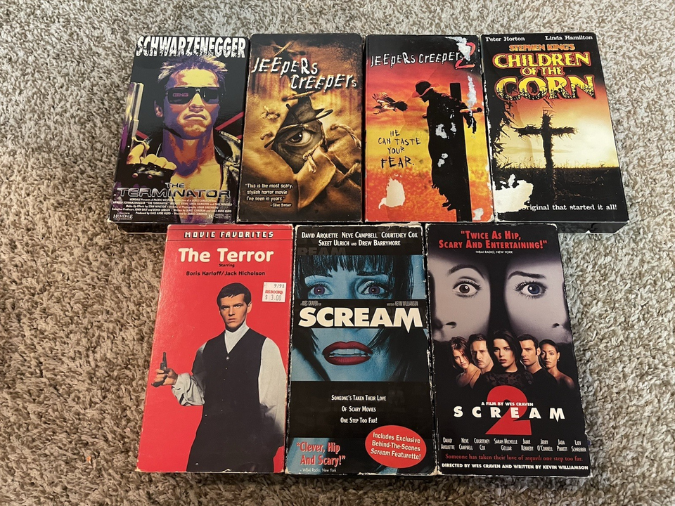 Horror / Sci-Fi / Slasher VHS Lot of 21 - UNTESTED !! FREE SHIPPING ...