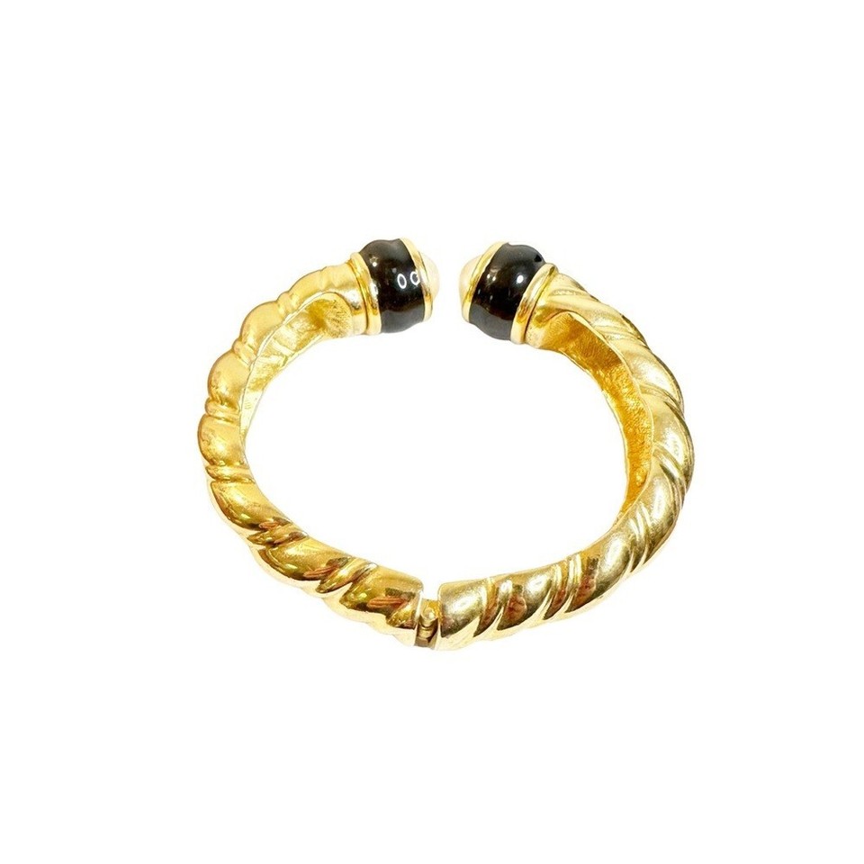 Joan Rivers Vintage Faux Pearl Hinged Clamper Cuff Bracelet Signed | eBay