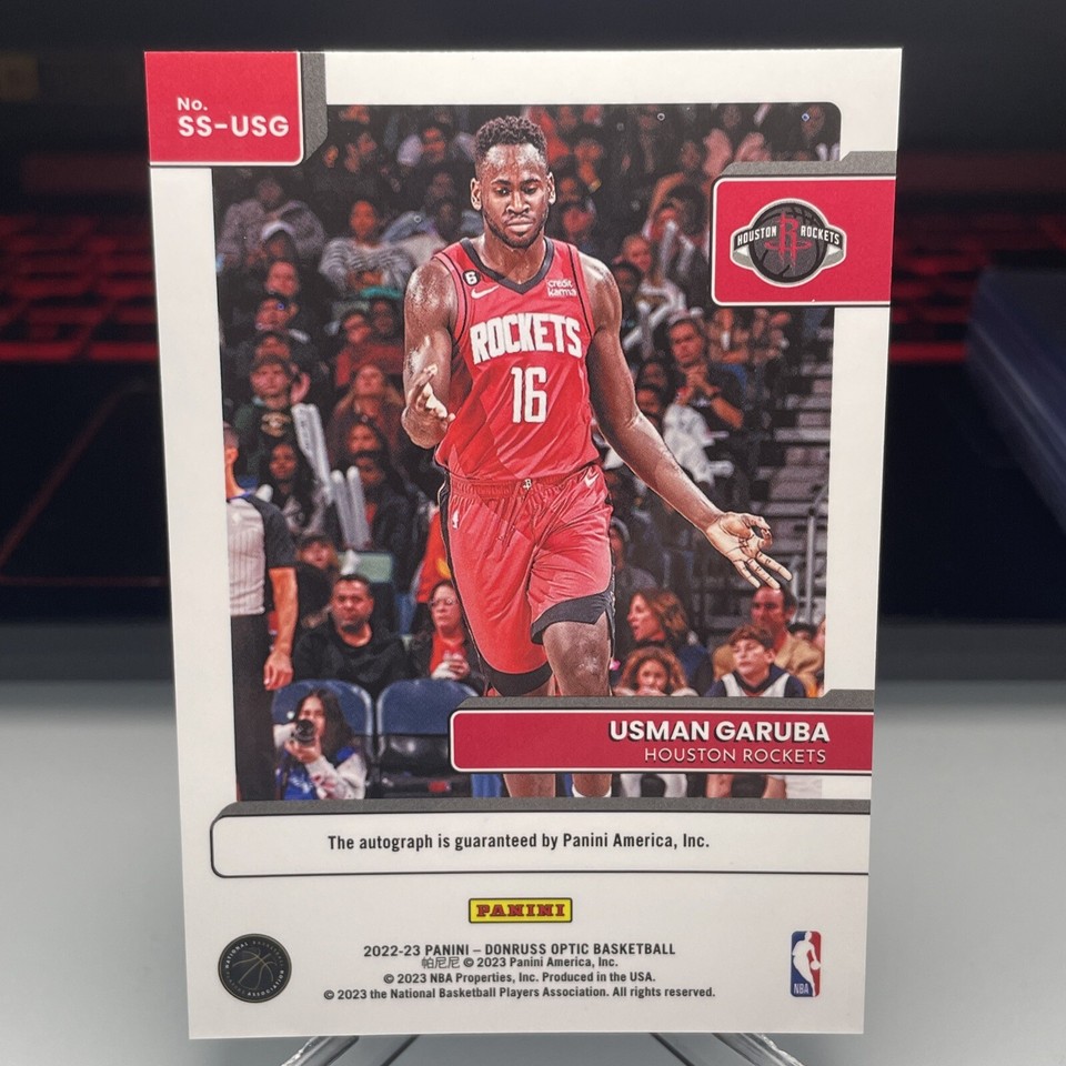 2022-23 Optic USMAN GARUBA Auto Signature Series RC Rockets SS-USG | eBay