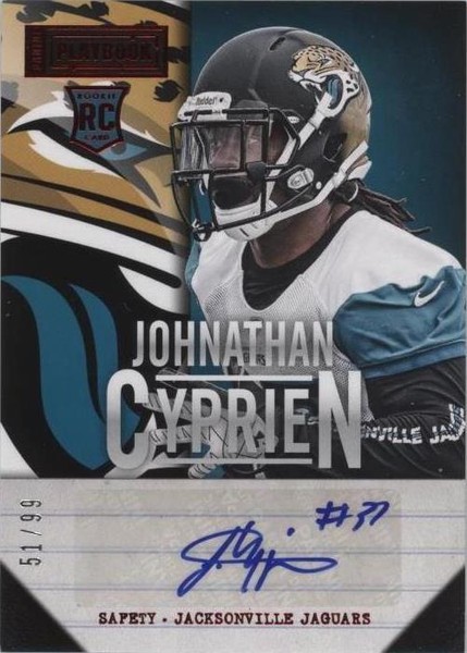 2013 Panini Playbook - Signatures Red #144 Jonathan Cyprien /99 (AU, RC ...