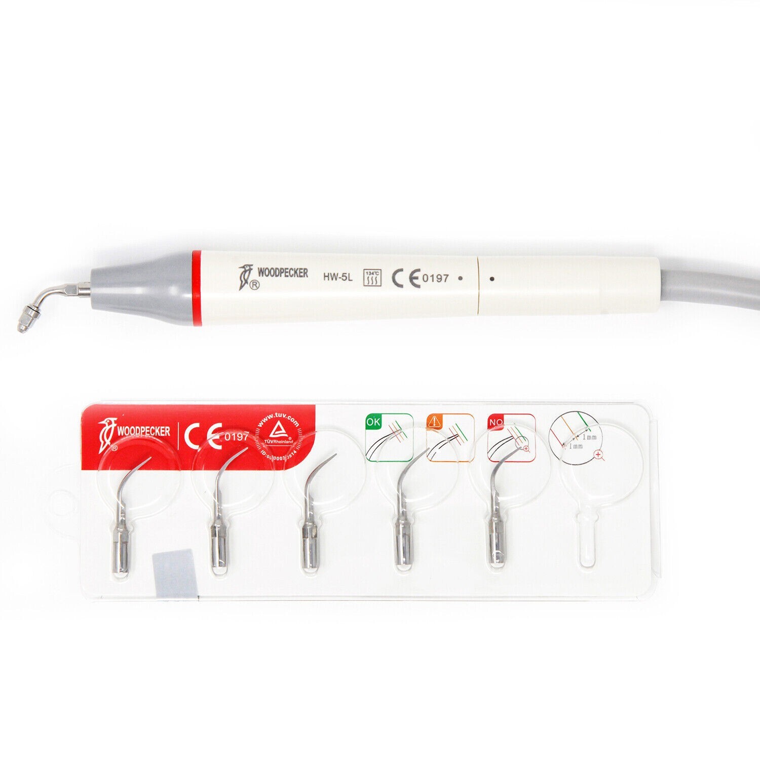 Original Woodpecker UDS-P LED Dental Ultrasonic Piezo Scaler Cavitron 6 ...