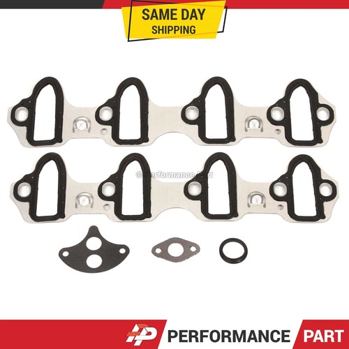 Intake Manifold Gasket Fit GMC Sierra Chevrolet Silverado Tahoe 4.8L 5 ...