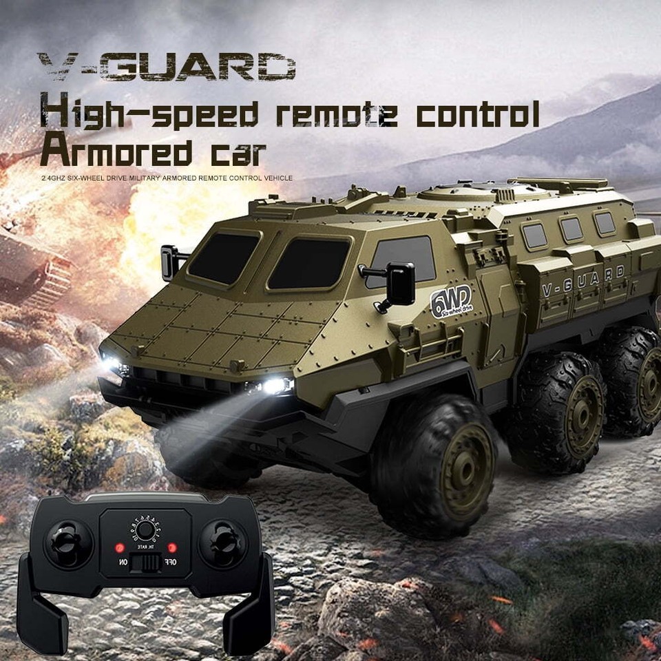 1:16Armored RC Car,6WD 360° Stunt High Speed Army Truck RC Climbing ...