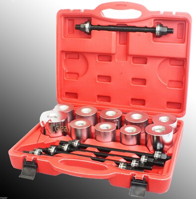 27pc Universal Press Pull Sleeve Kit Bush Bearing Removal Insertion ...