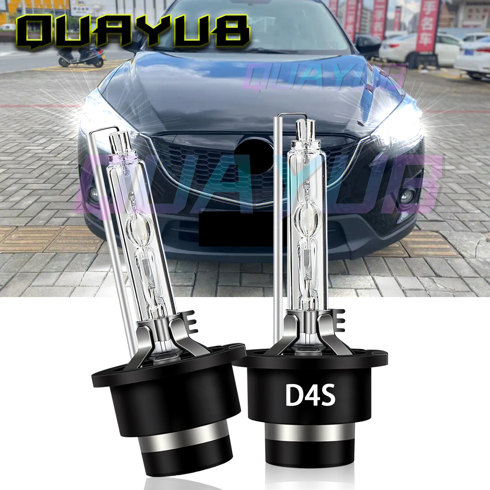 2x New D4S Xenon HID Headlight Bulbs 6000K Replace set For Mazda CX-5 ...