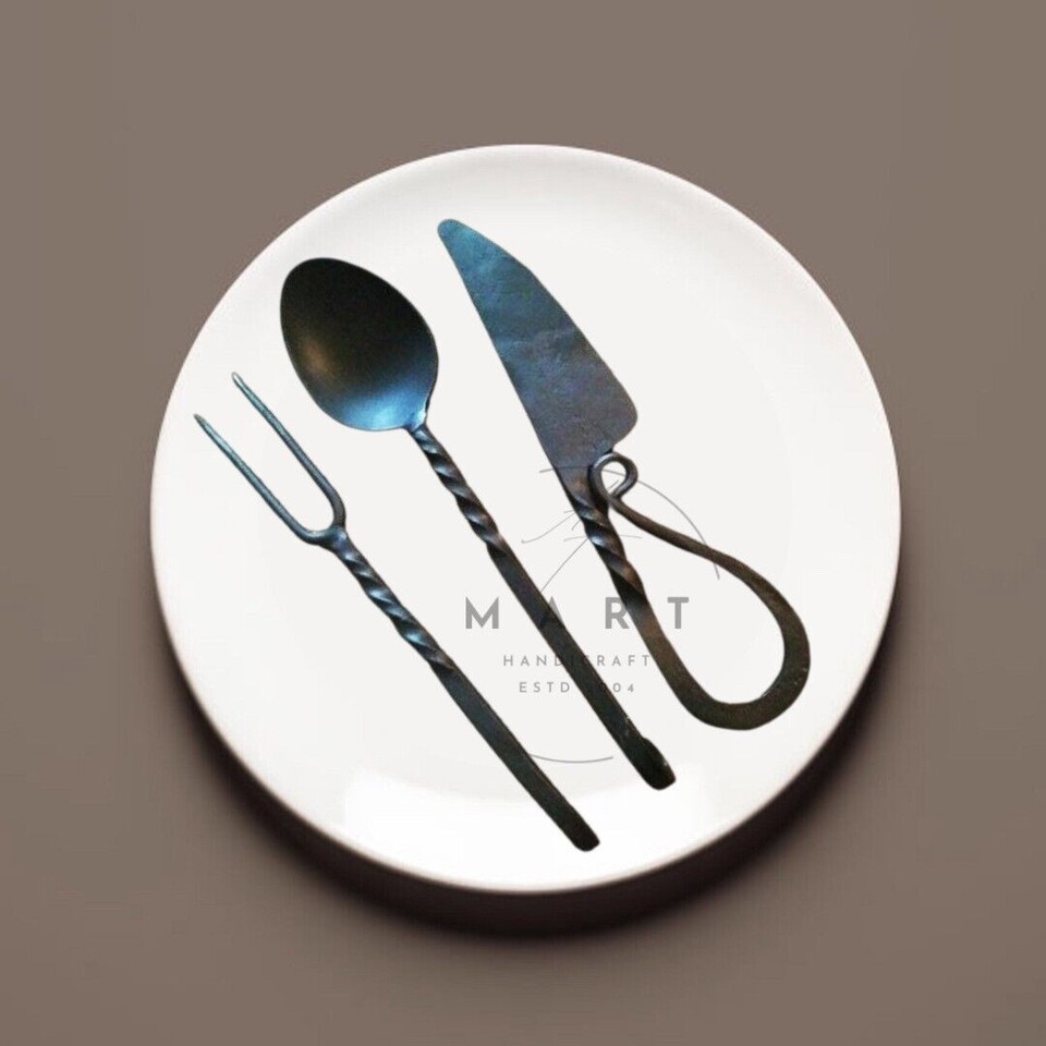 Ensemble de couverts cuillère en fer fourchette couteau viking ...