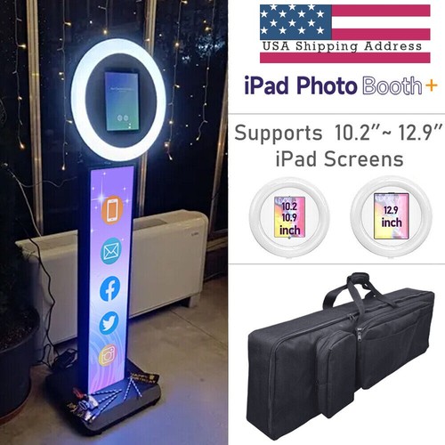 Party Tower Ipad Photo Booth Shell with LED Ring light Wedding Selfie ...