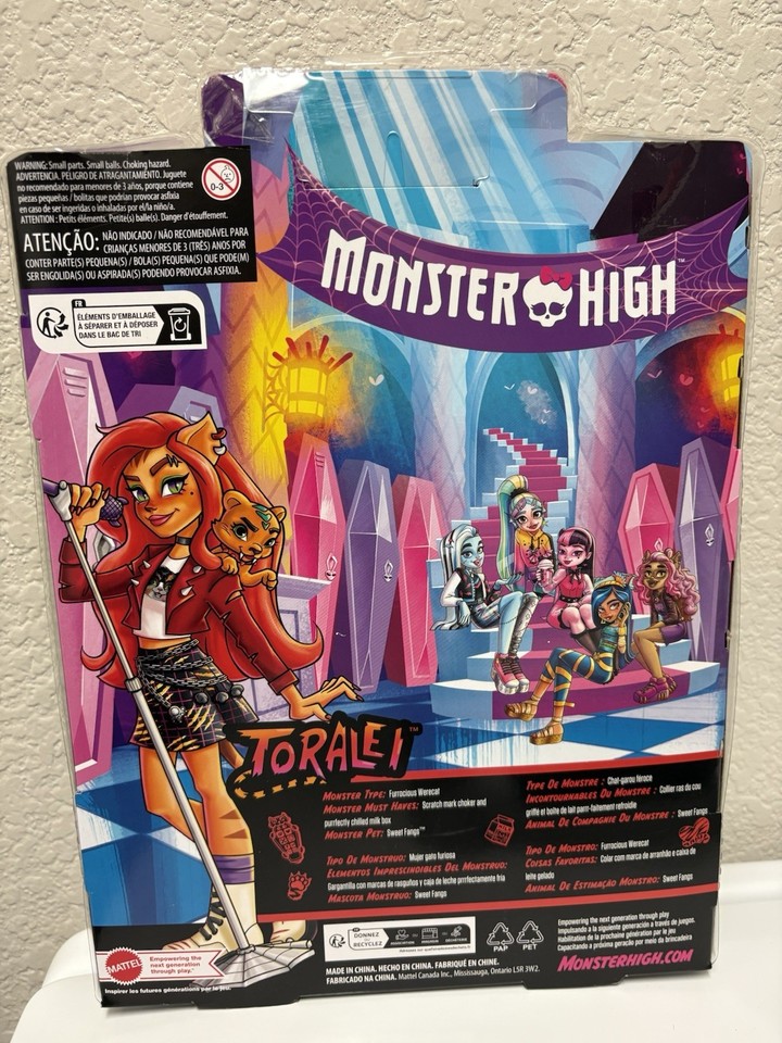 MONSTER HIGH DOLL TORALEI STRIPE SWEET FANGS G-3 11 INCH DOLL SEALED ...