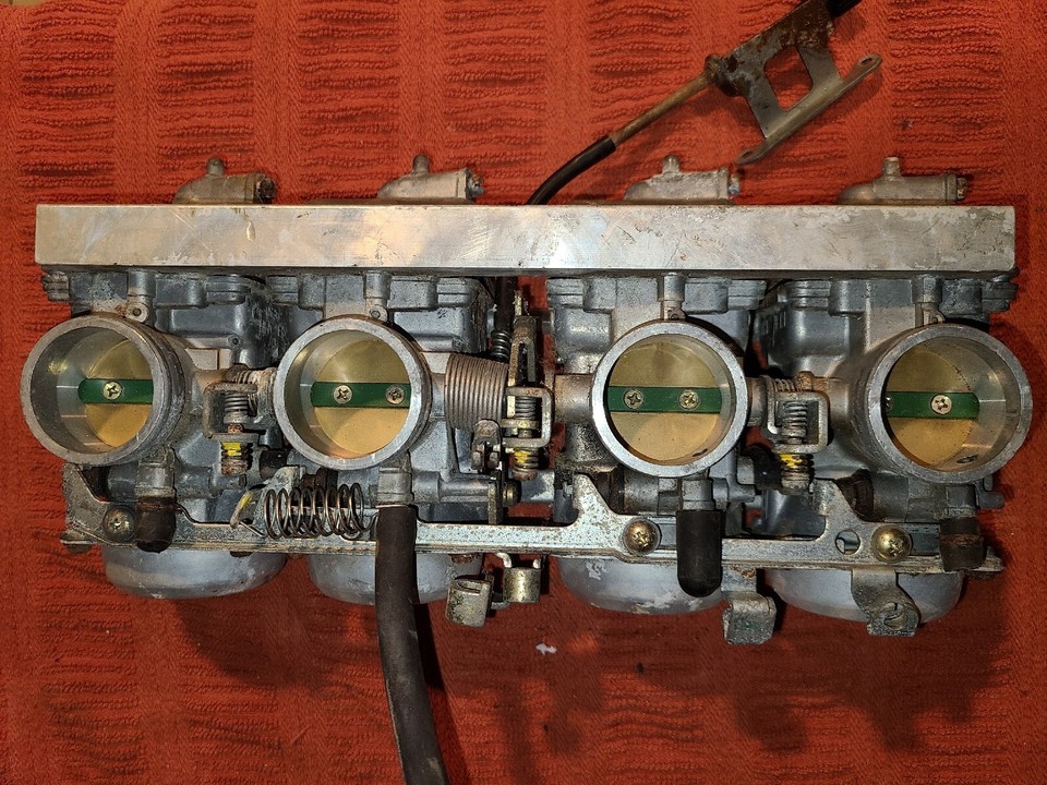 1987-1990 87-90 KAWASAKI NINJA 750R ZX750F CARBURETORS CARBS INTAKE ...