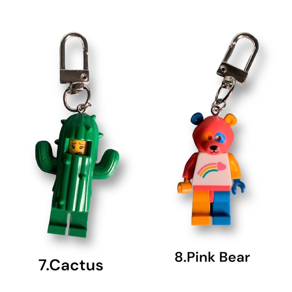 Mini figure Lego Keychain cutest Unique style | small gift, y2k | eBay
