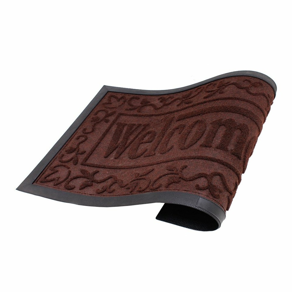 Outdoor Indoor Entrance Doormat Super Absorb Mud Latex Backing NonSlip ...
