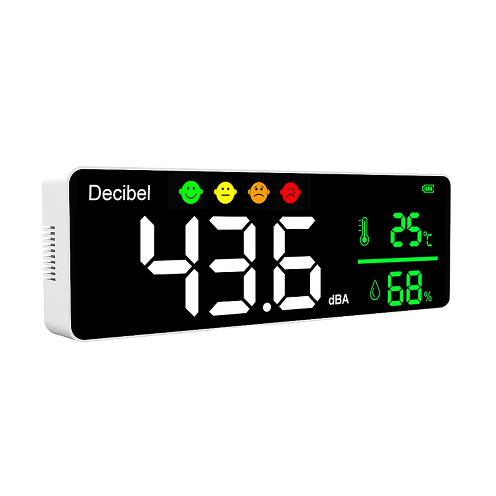 Wall Mounted Noise Detector Decibel Meter 30‑130dB Sound Level Meter ...