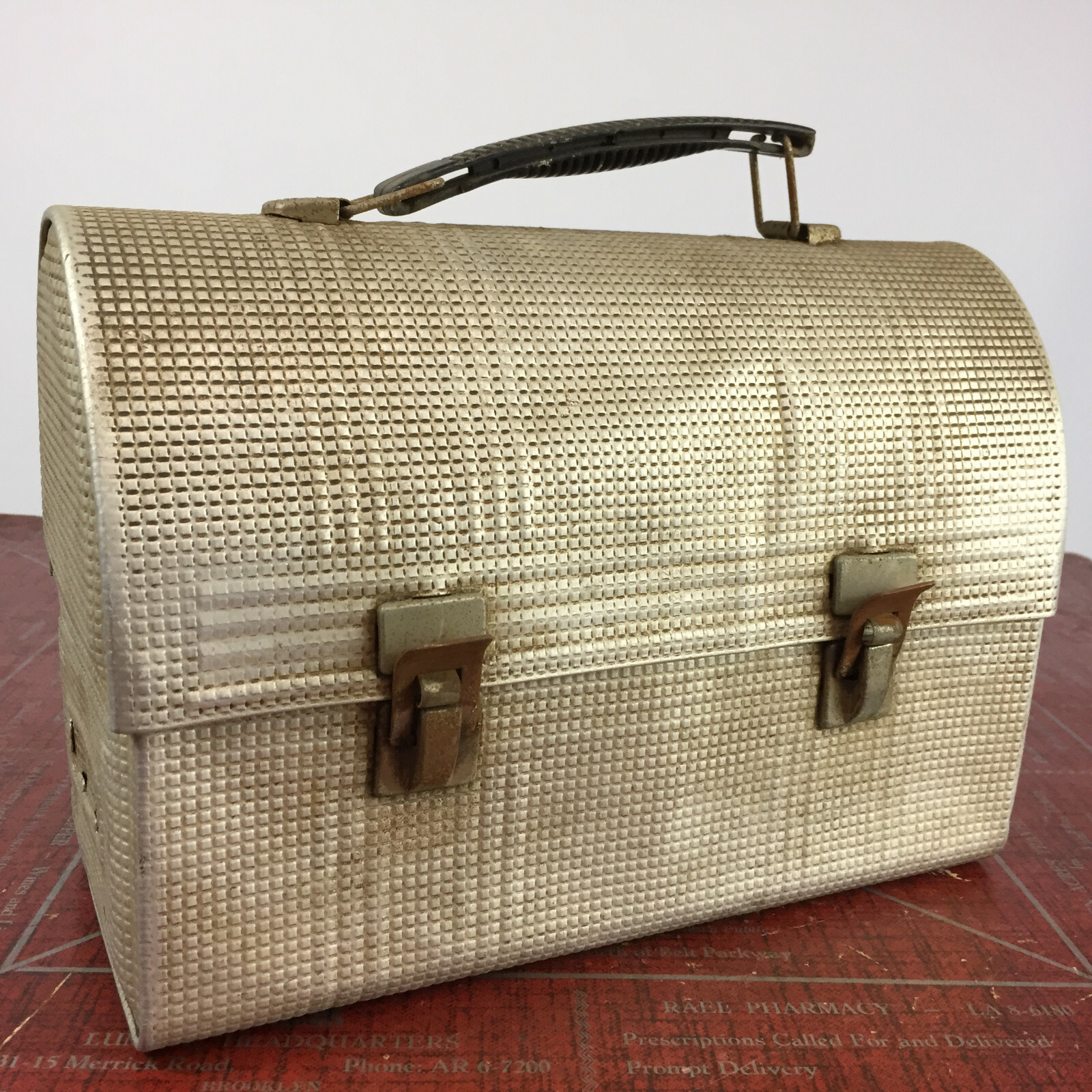 Vintage Antique Metal Aluminum Work Lunch Box Lunchbox Tin Union ...