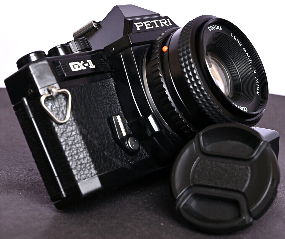 PETRI GX-1 Fully Mechanical 35mm Film SLR Camera c/w 50mm f/2 Standard ...