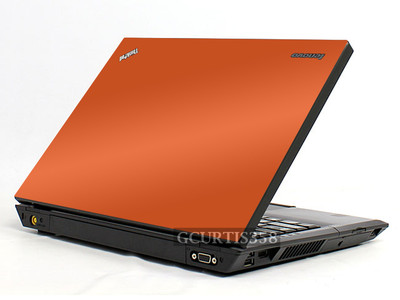 ORANGE Vinyl Lid Skin Cover Decal fits IBM Lenovo Thinkpad T450 Laptop ...
