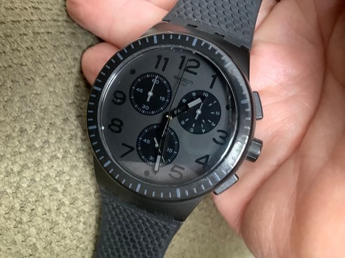 Swatch Watch PIEGE (SUSB104) - Black New Batt Glass Ding by #3 looks ...