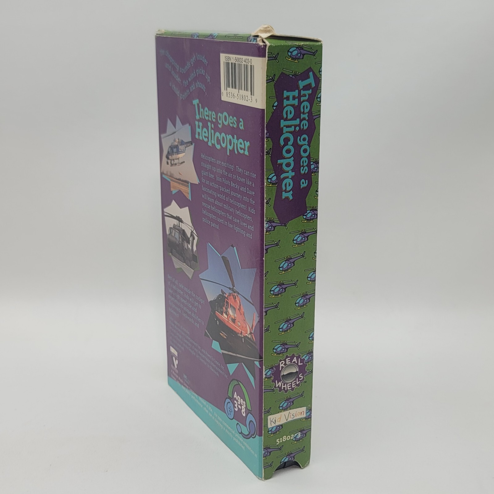 There Goes a Helicopter VHS Tape 1995 KidVision Cartoon Educational ...