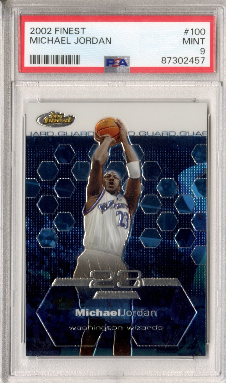 2002-03 Topps Finest Basketball Michael Jordan #100 PSA 9 | eBay